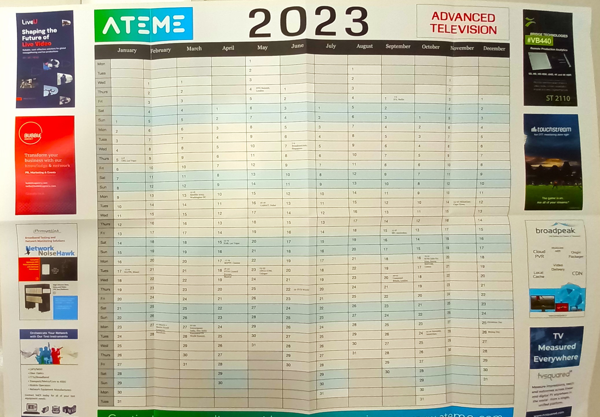 ATV WALL PLANNER 2023 | Advanced Television